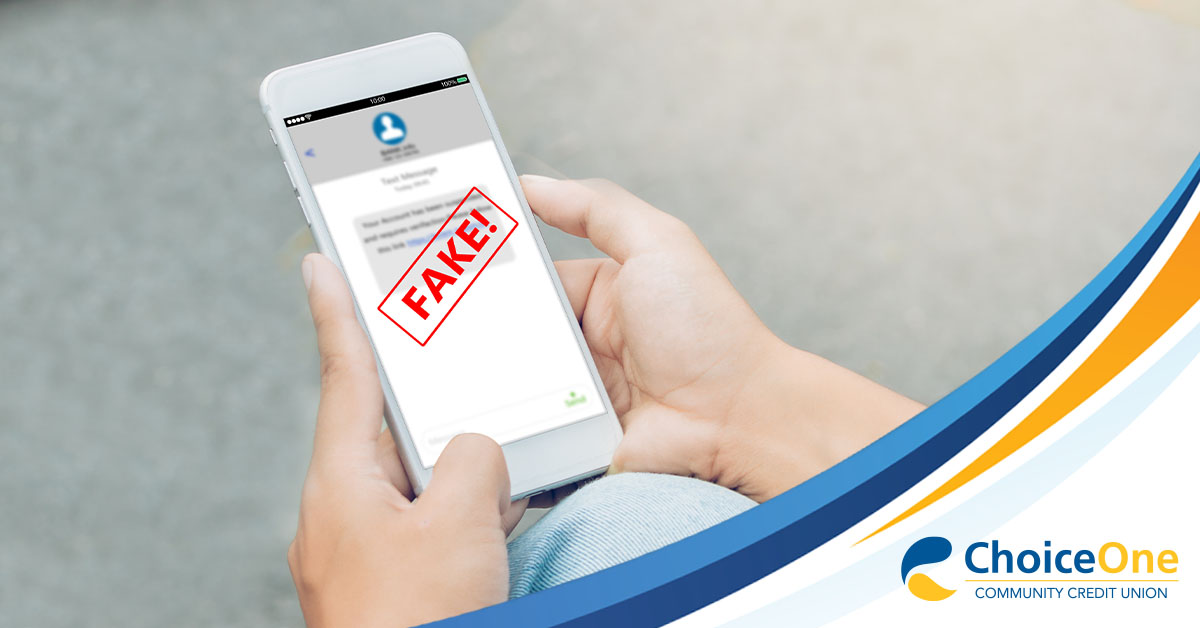 Warning: Text Scams are on the Rise | Choice One Community Credit Union